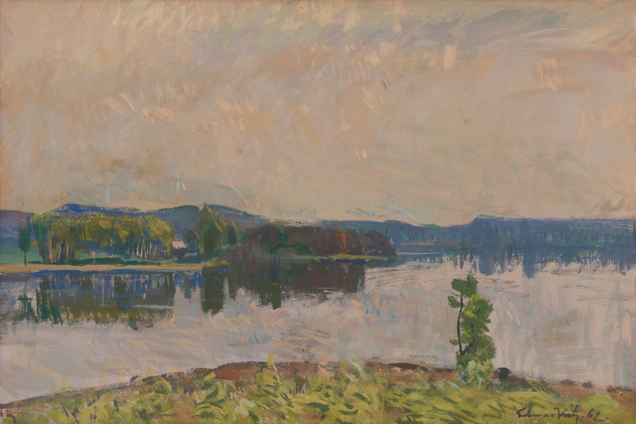 37. Elmar Kits “Pühajärve sõsarsaared”, 1962. – Allee galerii