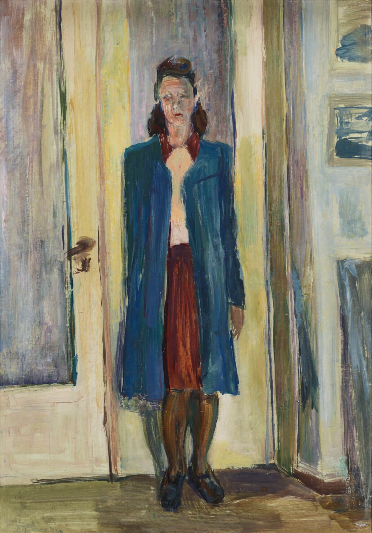 61. Silvia Jõgever “Naine uksel”, 1950-ndad – Allee galerii