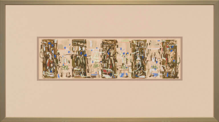 Elmar Kits “Tarvas”, 1960-ndate esimene pool. Ava 16,2 x 57 cm. – Allee ...