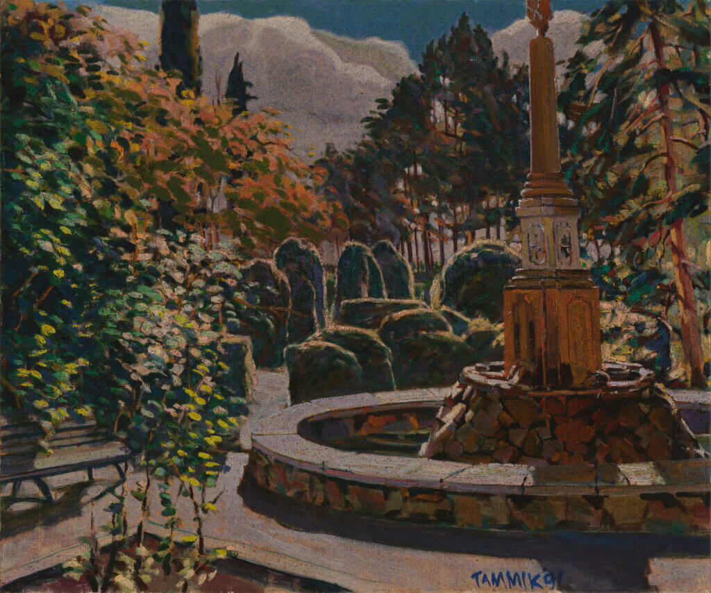 Rein Tammik “Krimmi park”, 1988/91. 86 x 100,7 cm. – Allee galerii