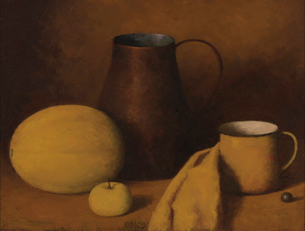 Olav Maran “Vaikelu kollases toonis”, 2009. 26 x 34,5 cm. – Allee galerii