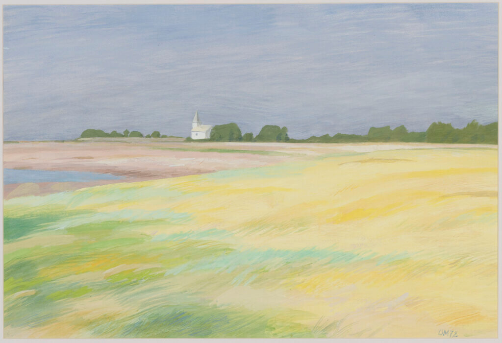 Olav Maran “Kirik”, 1972. 36 x 53 cm. – Allee galerii