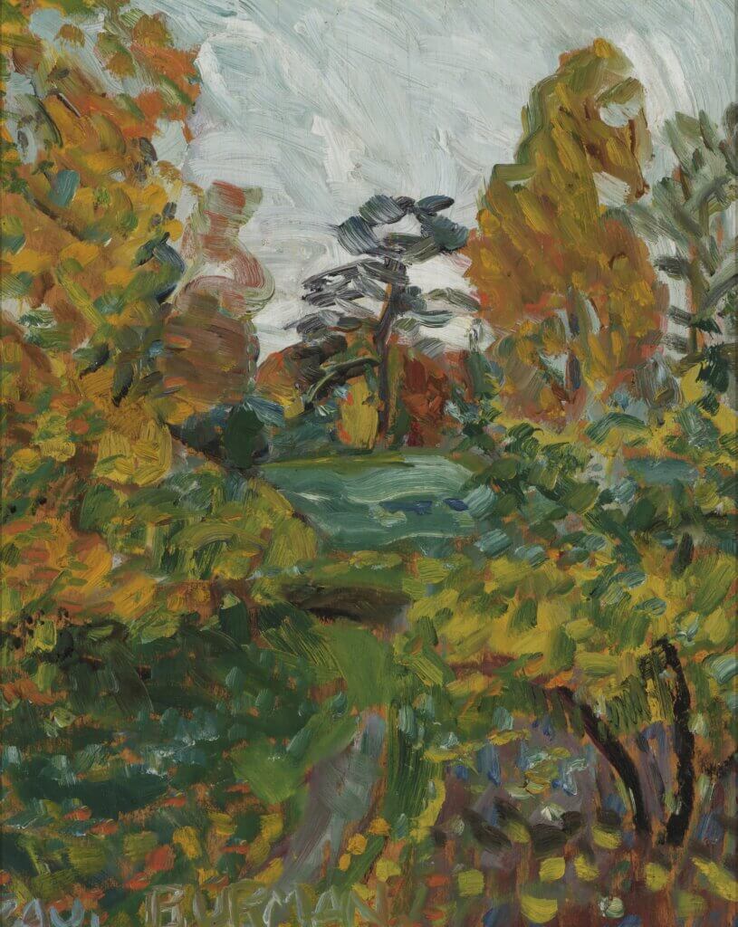 Paul Burman “Kuldne metsarada”, 1920-ndad. 41 x 33 cm. – Allee galerii