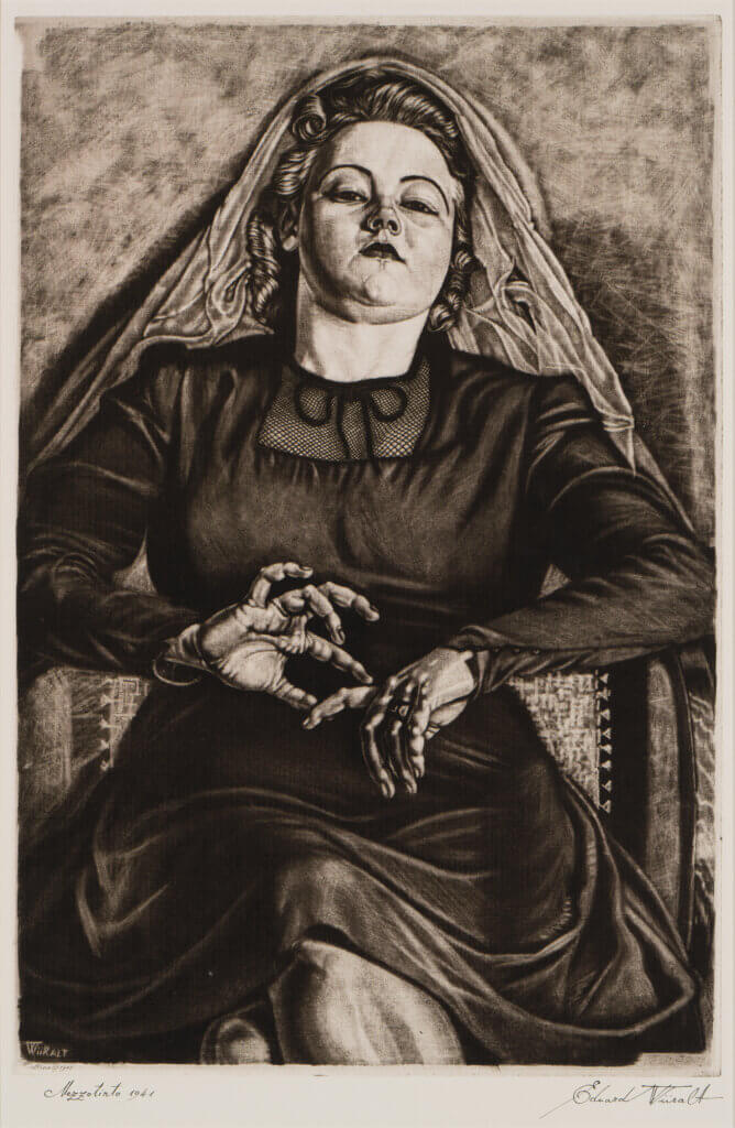 Eduard Wiiralt “Istuv daam” – Allee galerii