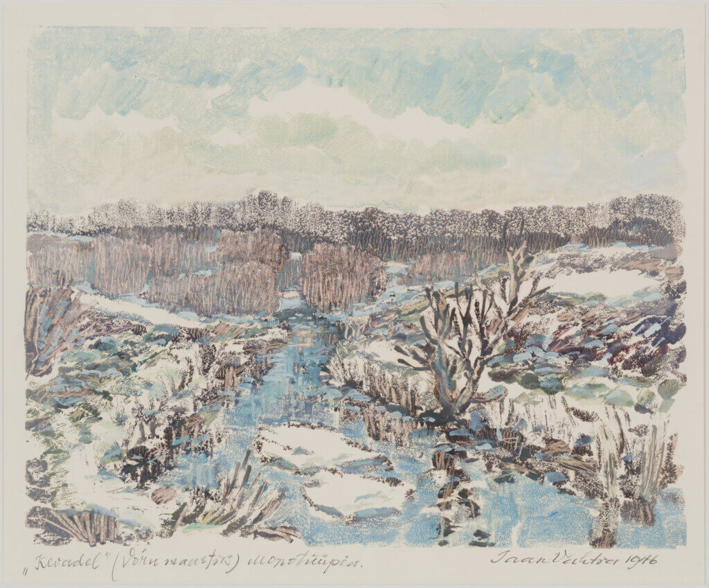 Jaan Vahtra “Kevadel (Võru maastik)”, 1946 – Allee galerii