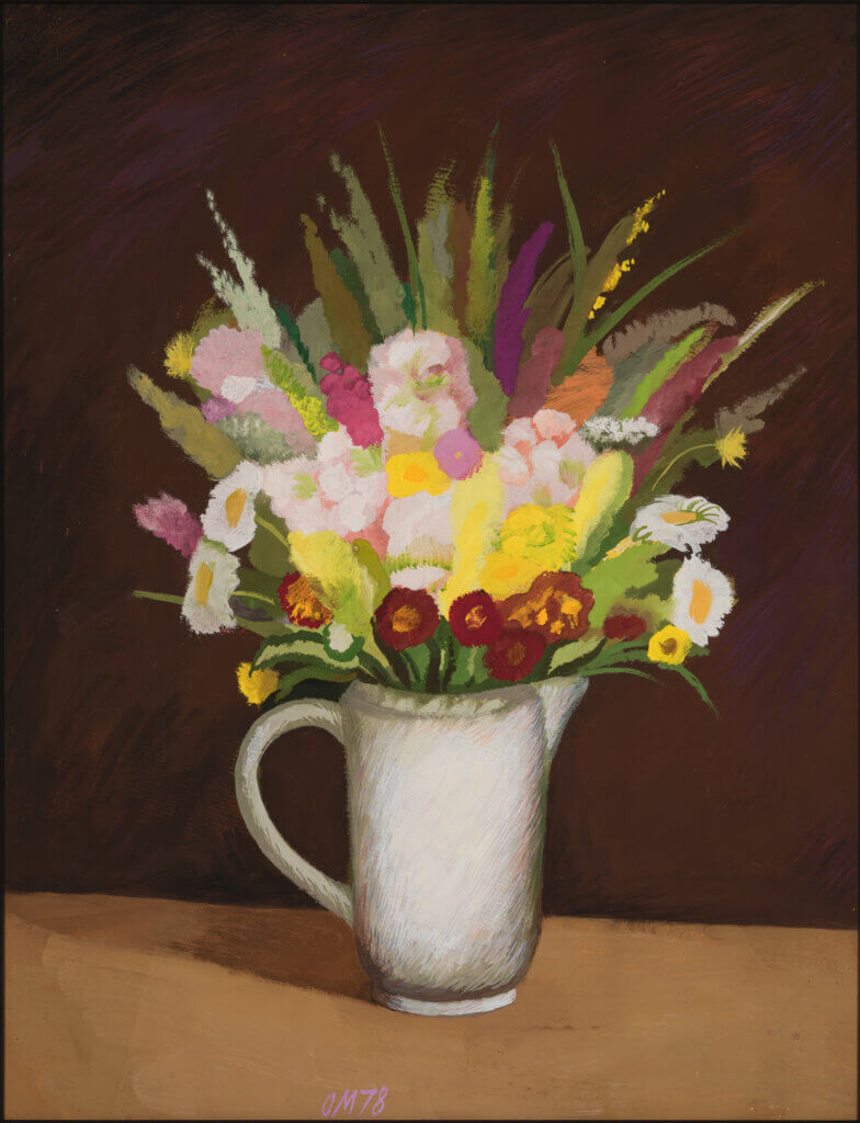 Olav Maran “Suvelilled pruunil taustal” – Allee galerii