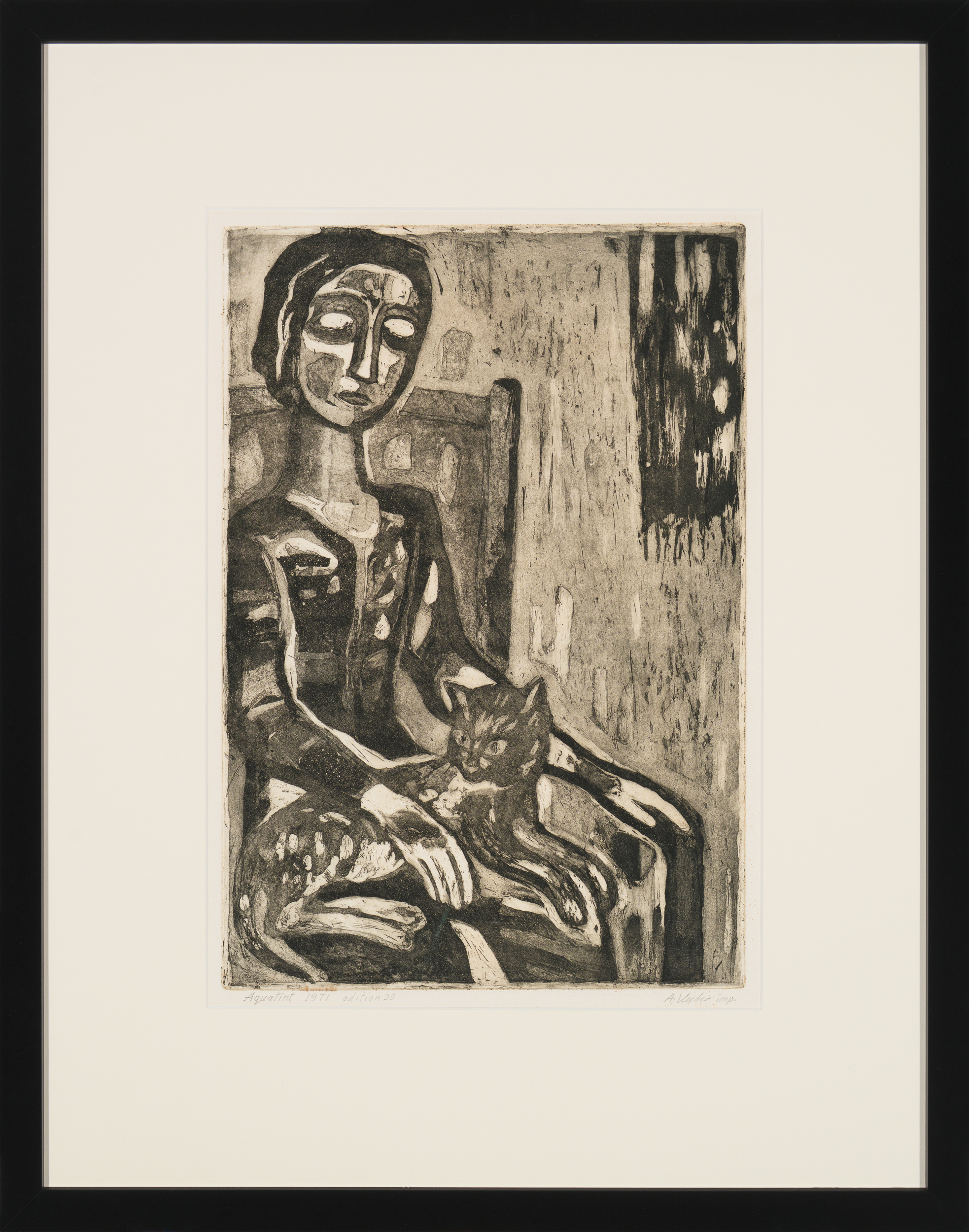 143. Agathe Veeber “Naine kassiga” – Allee galerii