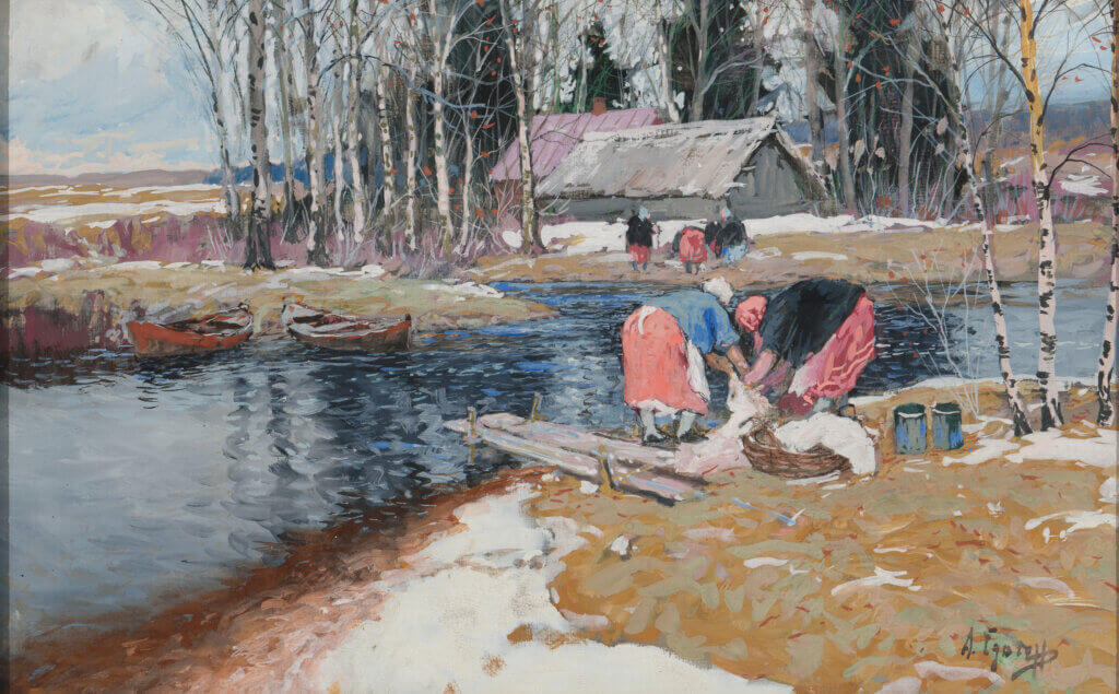 Andrei Jegorov “Hommik jõe ääres” – Allee galerii