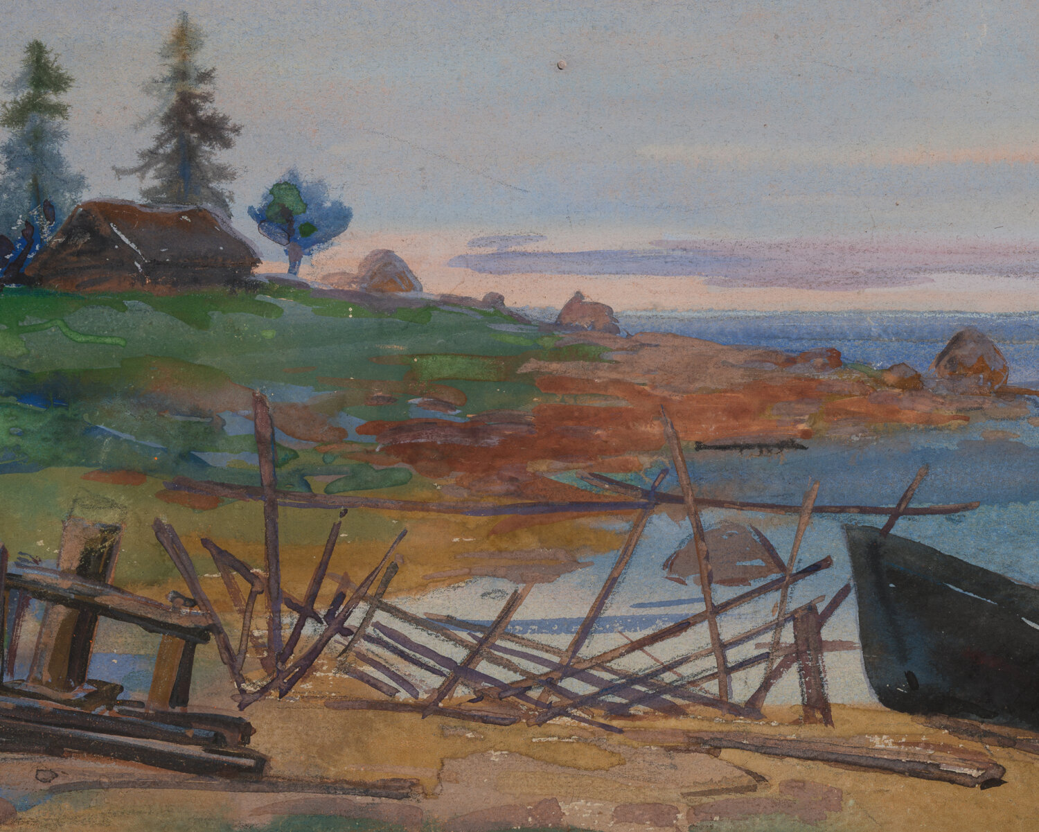 Roman Nyman “Õhtu mererannas” – Allee galerii